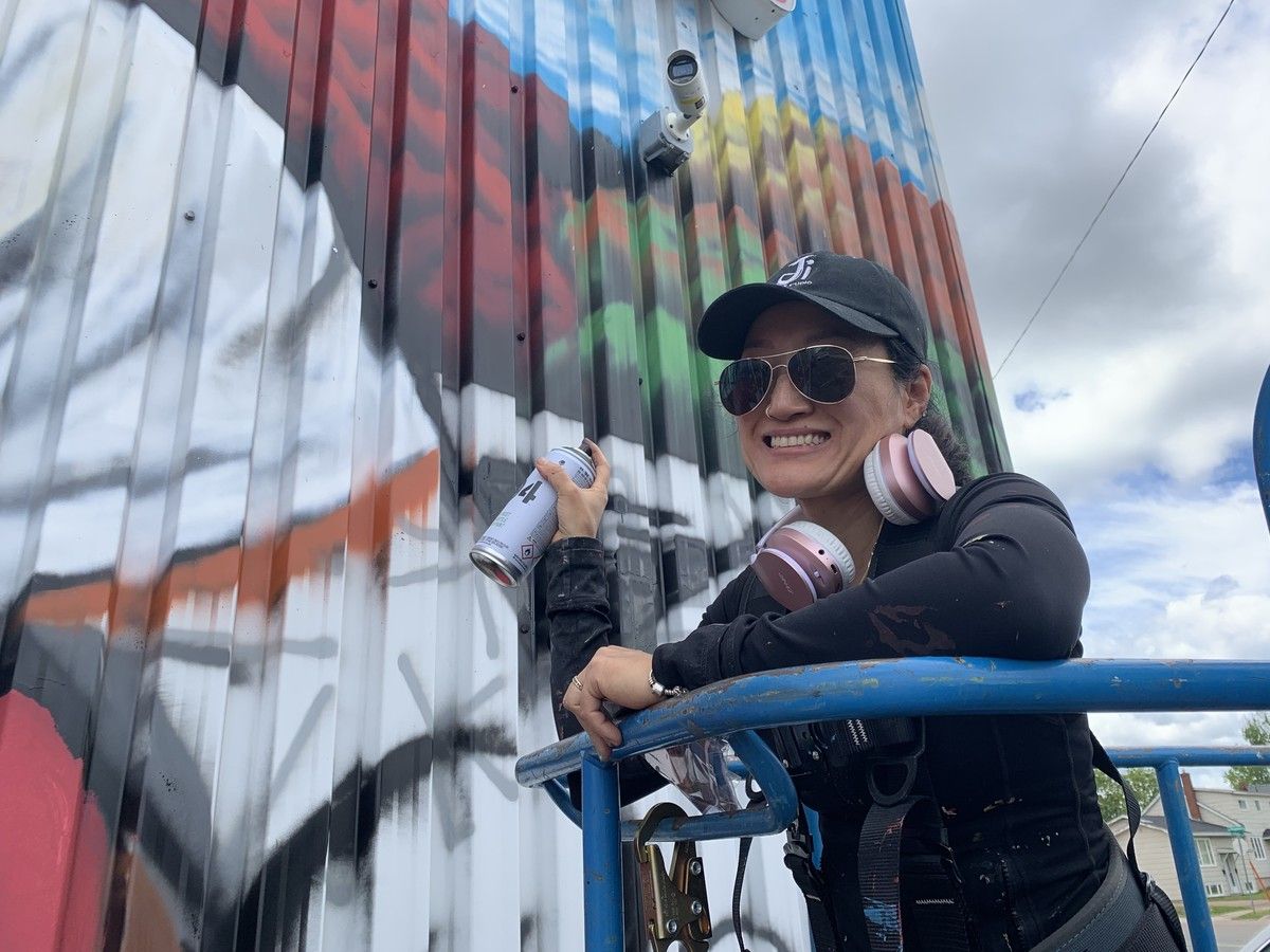 Moncton artist goes big with building-sized murals | Telegraph-Journal