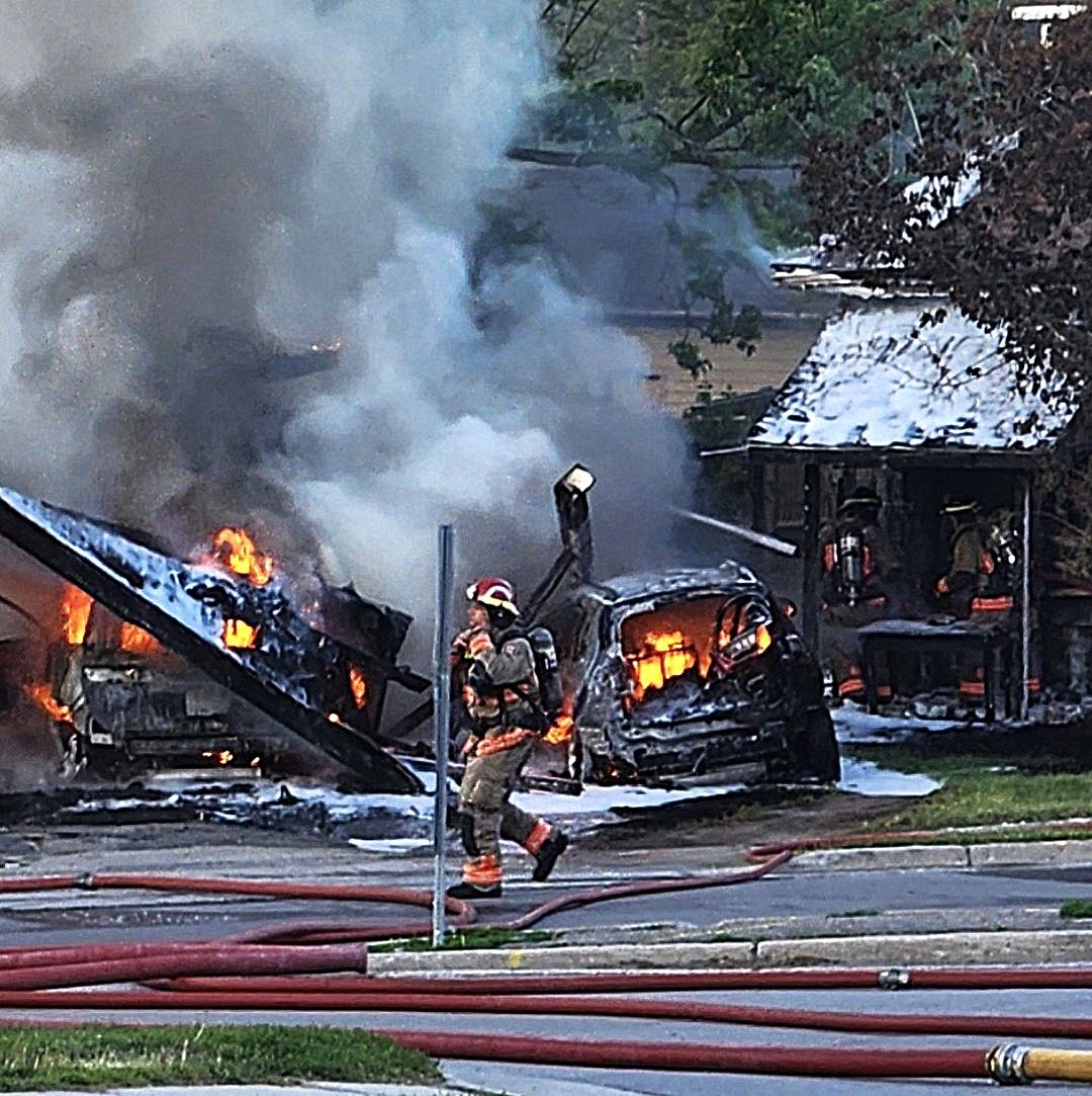 Garage fire erupts soon after stranger barges into home, then leaves ...