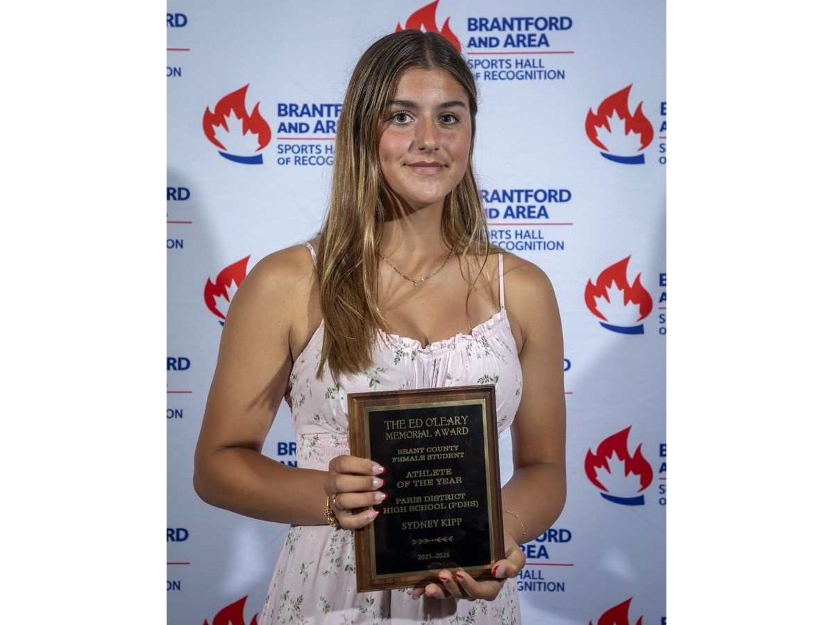 Sydney Kipp: 'Super excited' to win O'Leary Award | Brantford Expositor