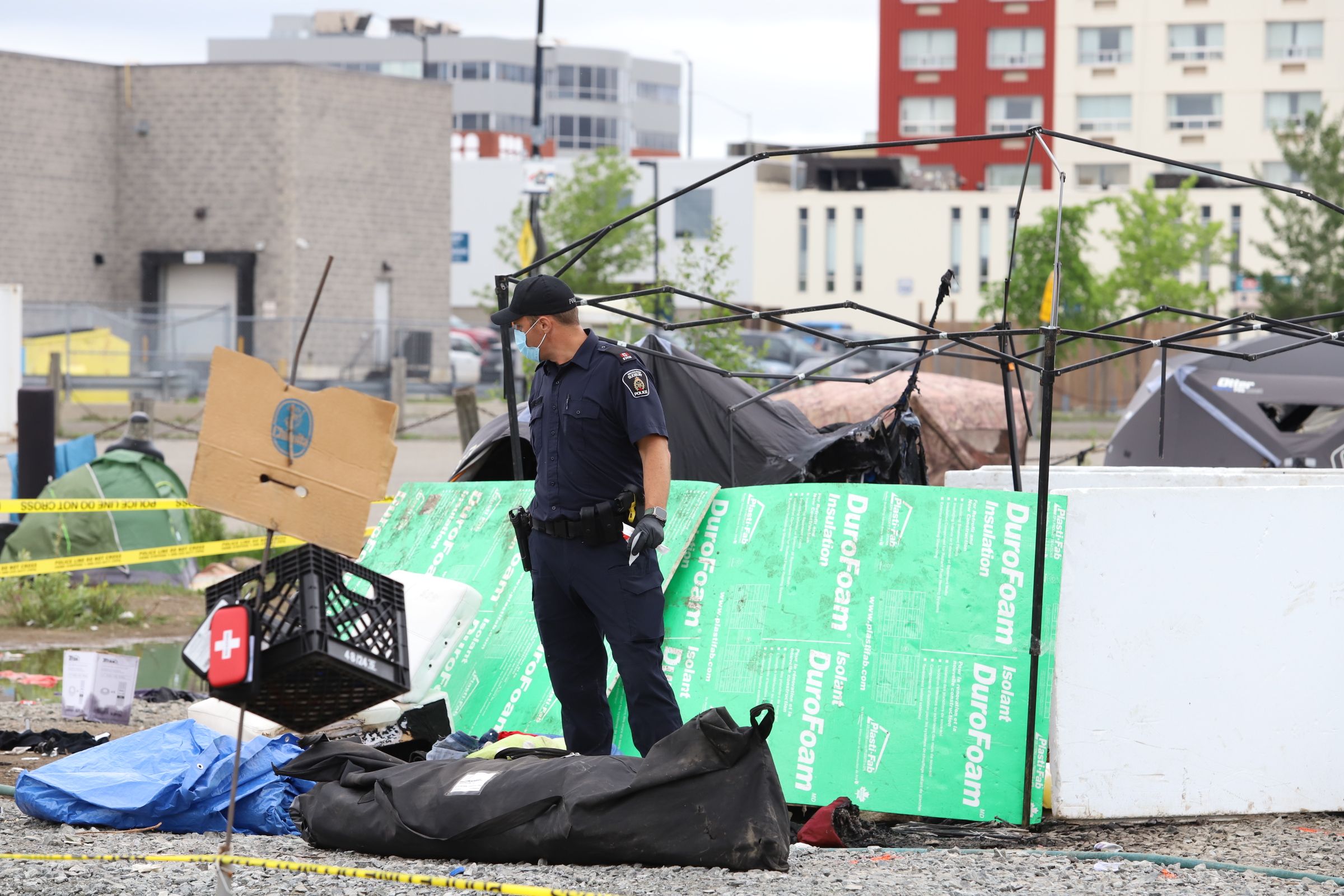 Sudbury police investigate tent fires after body found at Energy Court ...