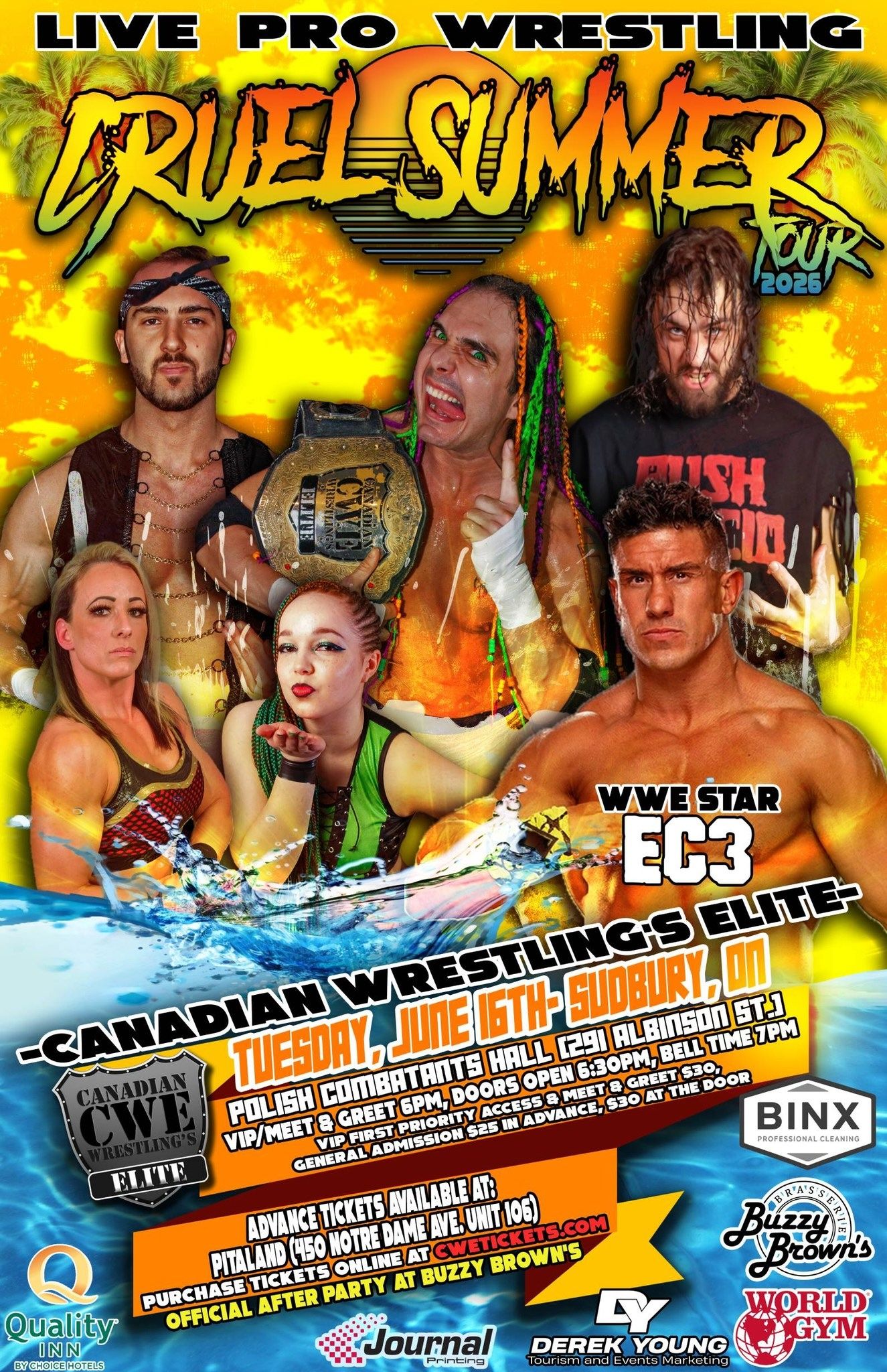 CWE wrestling coming to Sudbury on June 16 | Sudbury Star