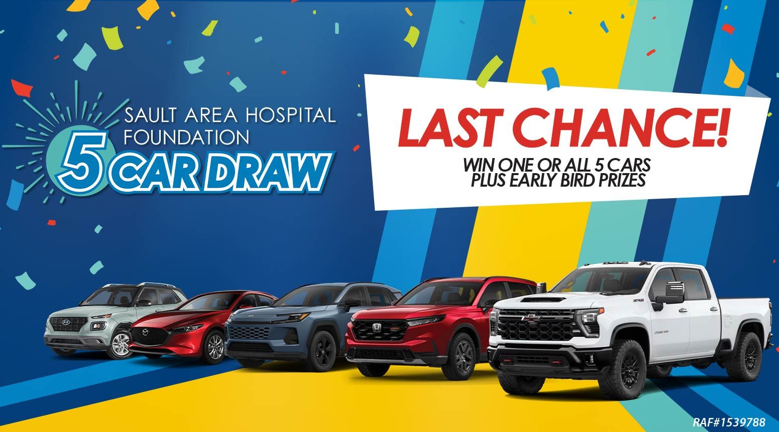 5 Car Draw grand prize deadline approaches | Sault This Week