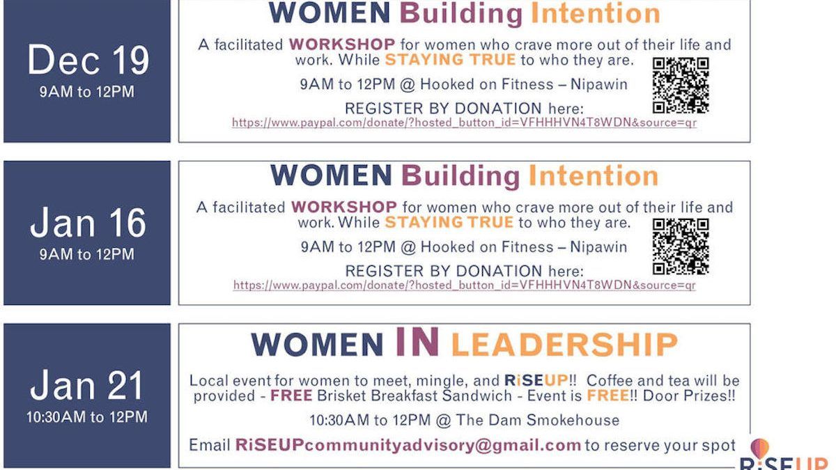 Nipawin workshops to help women chart path to success | Melfort Journal