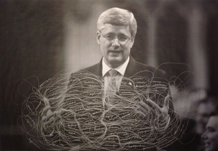 Portraits of Stephen Harper show a cold-eyed emperor, but artists ...