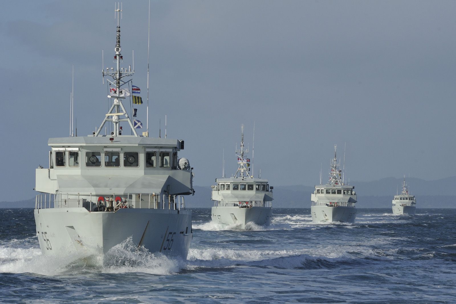 Royal Canadian Navy Orca-Class Ships Conduct Formation Exercise ...
