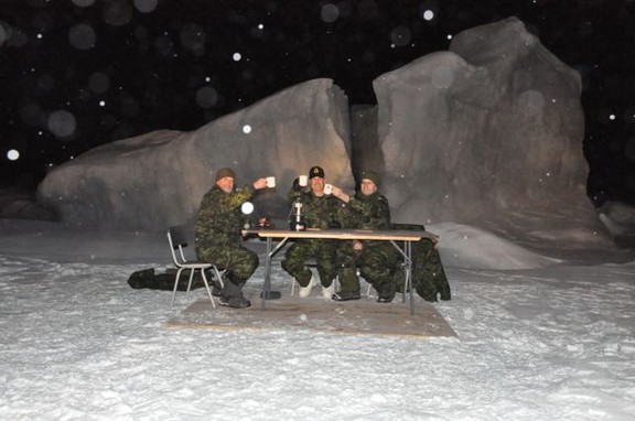 Photo: Toasting A Frigid Change of Command At Canadian Forces Station ...