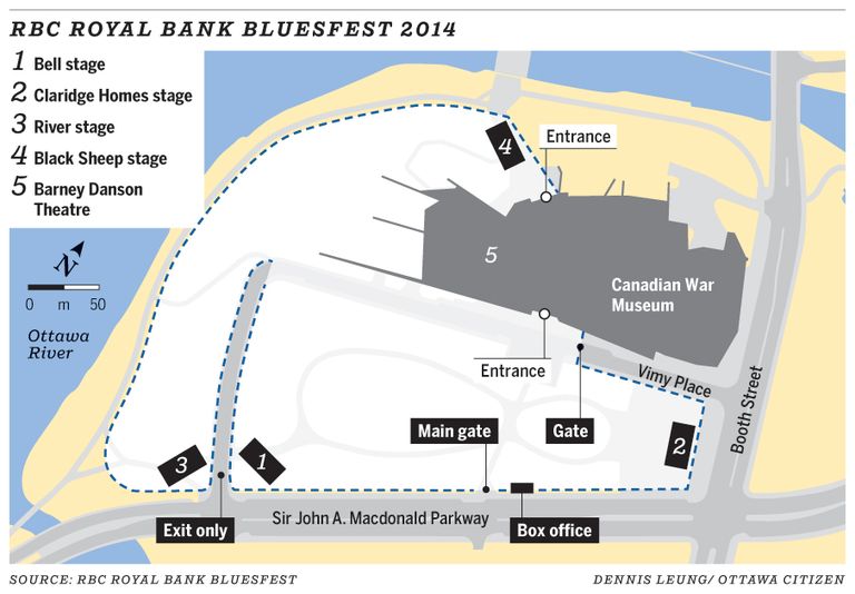 Bluesfest makes changes to ease congestion | Ottawa Citizen