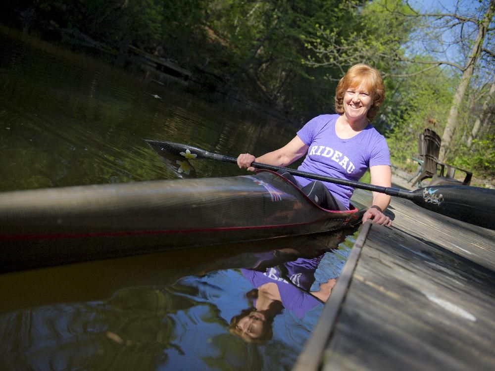 Olympian Sue Holloway feels at home paddling on the Rideau River ...