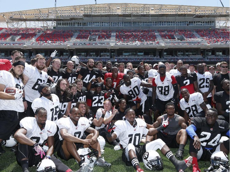 Photos: TD Place Stadium hosts first Redblacks practice | Ottawa Citizen