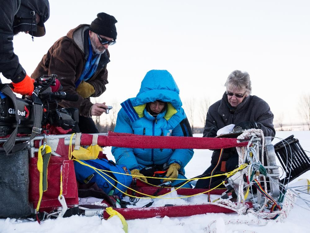 Record run 'a struggle from the get-go' for extreme balloonist Sandra ...