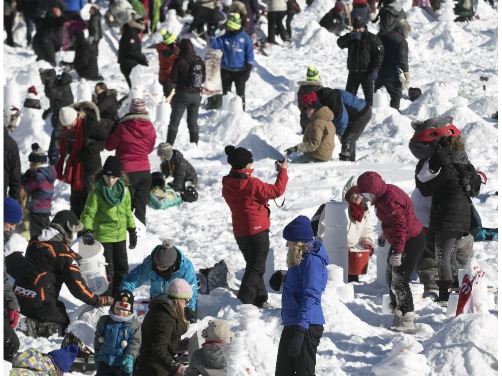 Lansdowne snowmen builders set new Guinness World record (with video ...