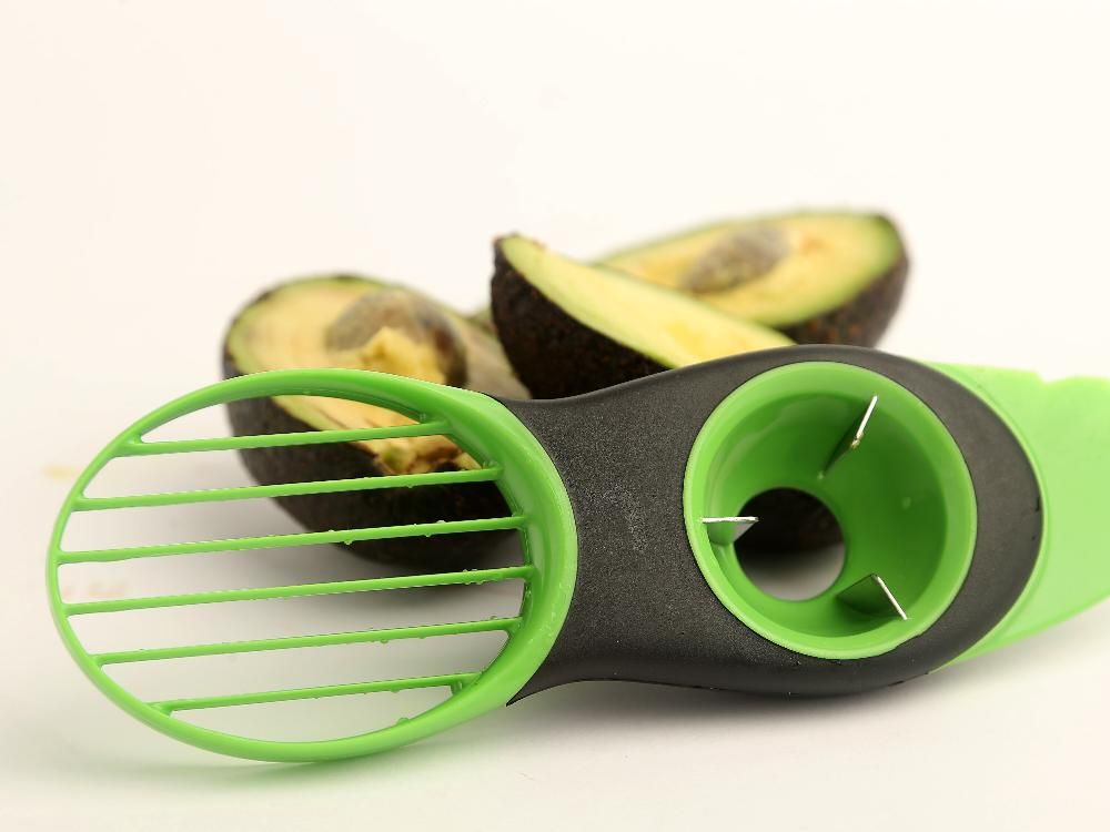 3-in-1 avocado slicer from OXO opens, pits, scoops and slices avocados ...