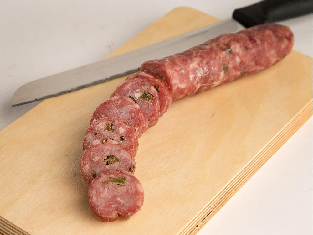 Bleu d'Elizabeth Jalapeno is the latest salami from Seed to Sausage ...