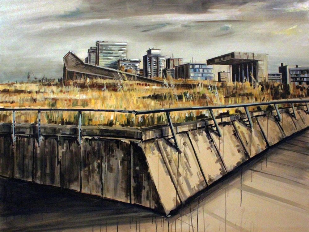 New art: Paintings capture 'tension' between nature and urban life ...