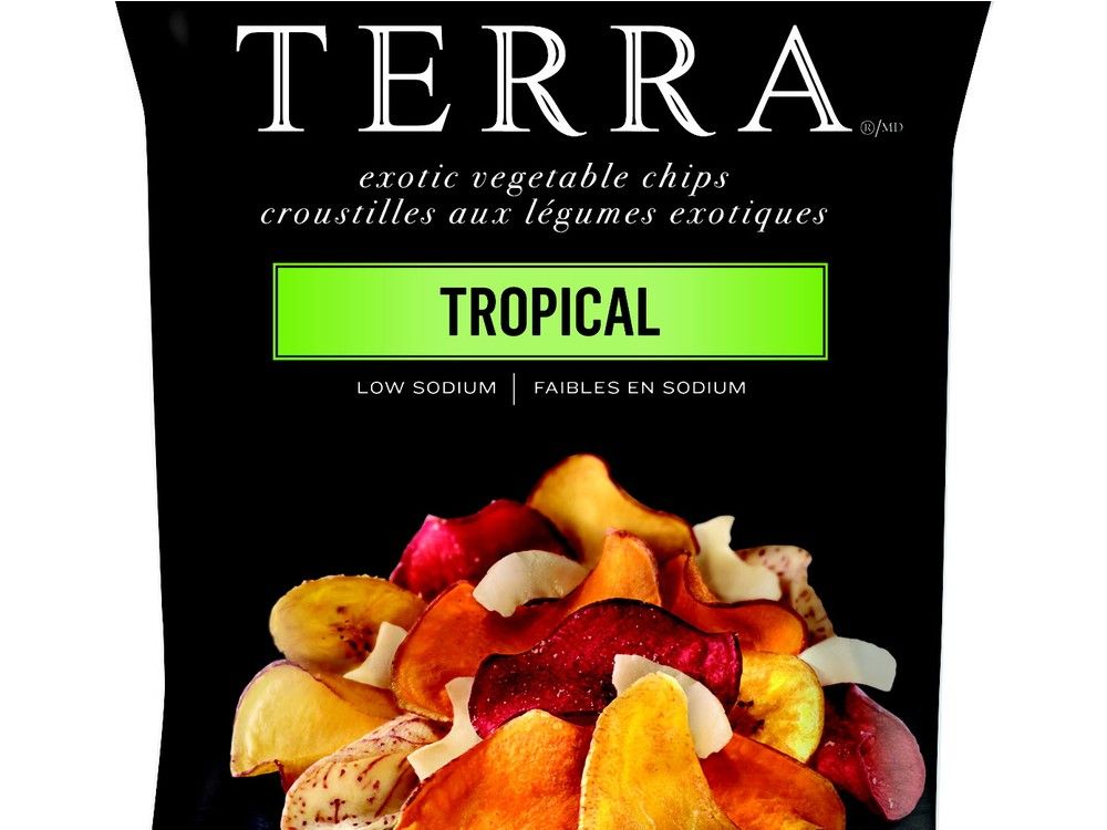 Terra Tropical chips include coconut, plantain, sweet potato and taro ...
