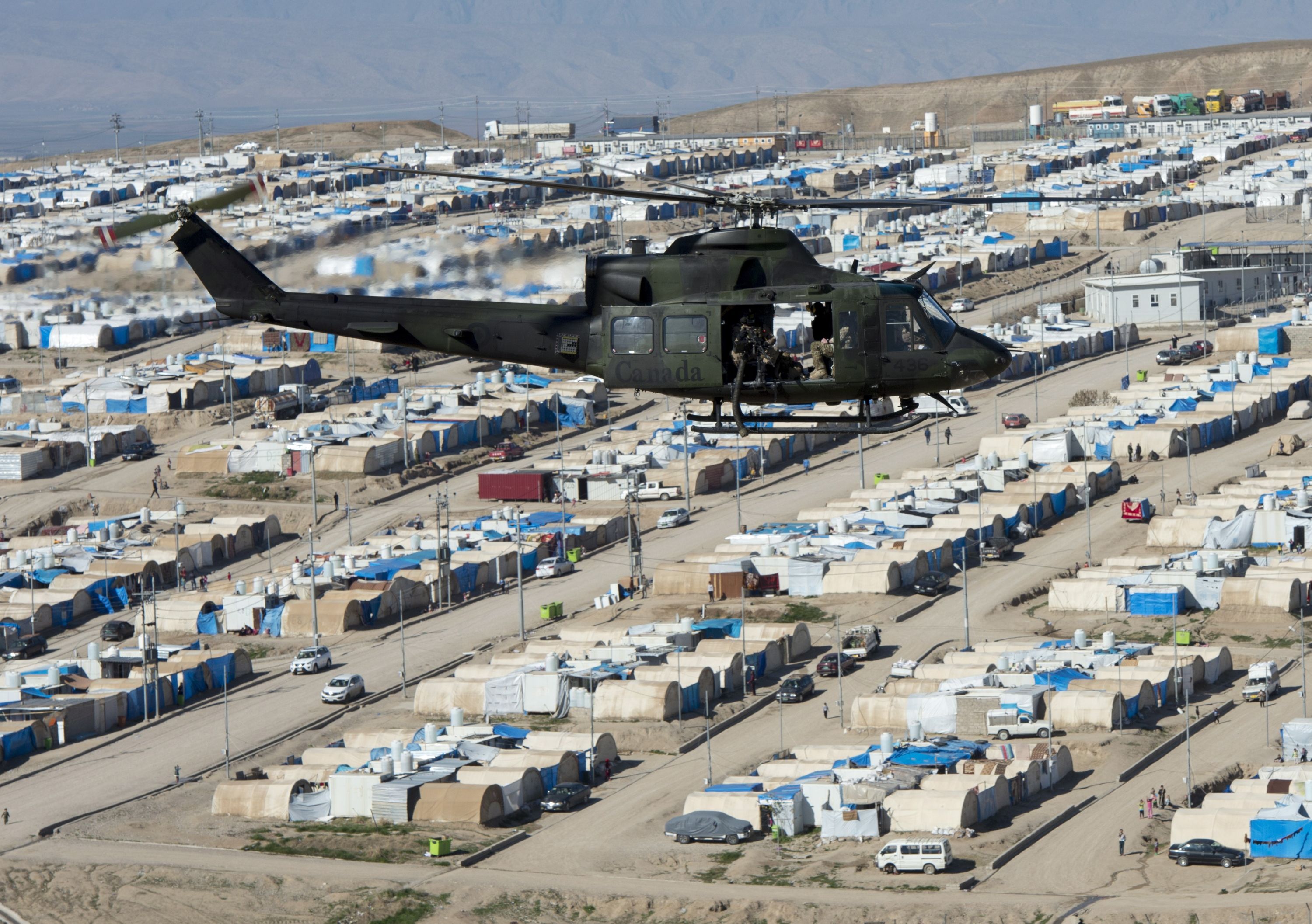 Second group of RCAF helicopters in Iraq to operate from Taji Military ...