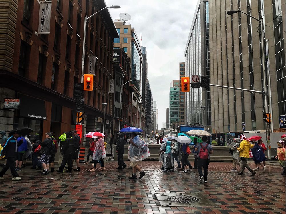 Update: Showers have arrived, but Canada Day events to continue unless ...