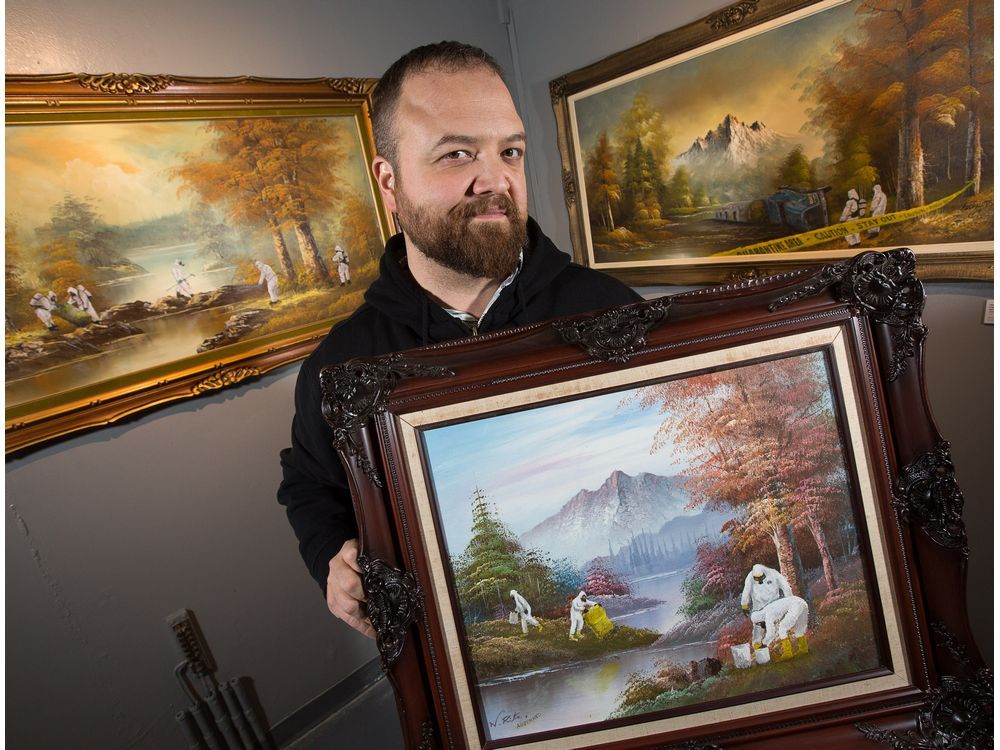 Ottawa artist's disaster 'hacks' of older paintings finds fresh shelter ...