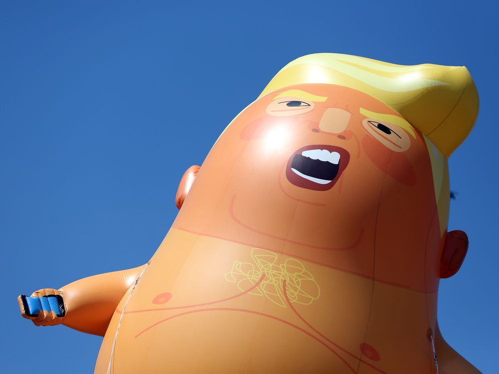Photos: Donald Trump - the protest blimp version - visits London ...