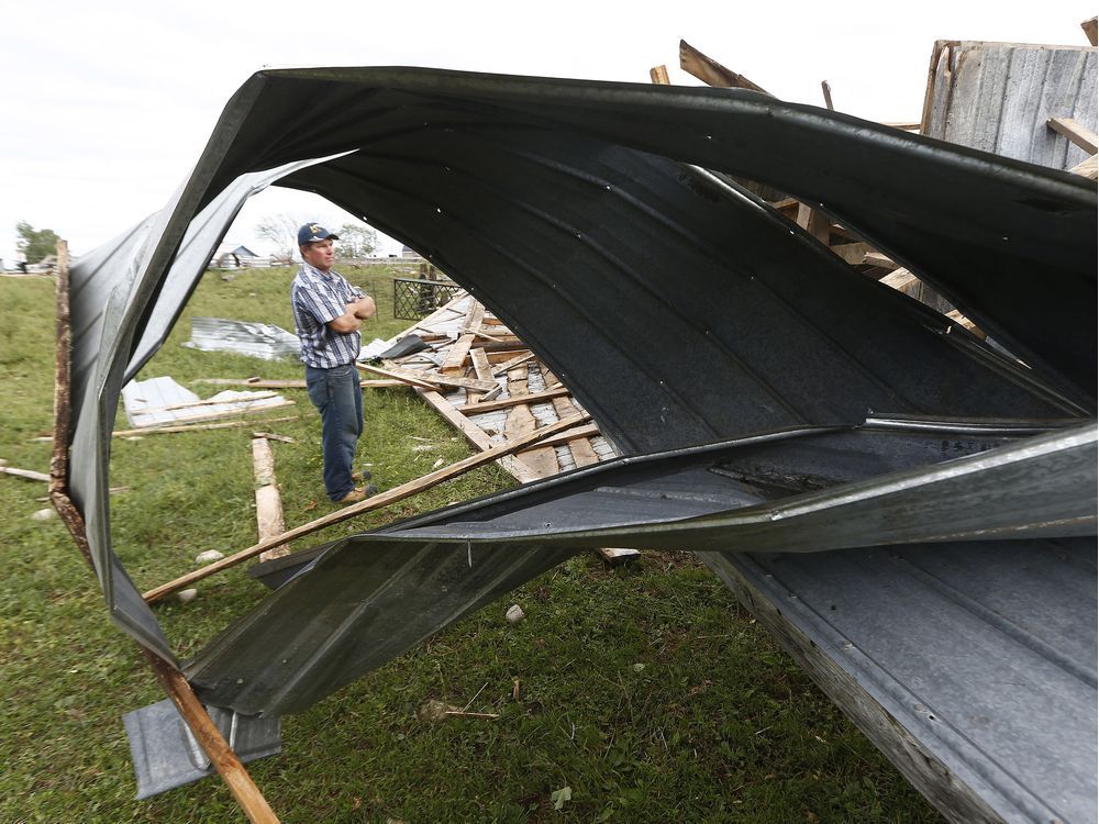 'I’ve never seen wind or rain like that:' Storm destroys barns on farm ...