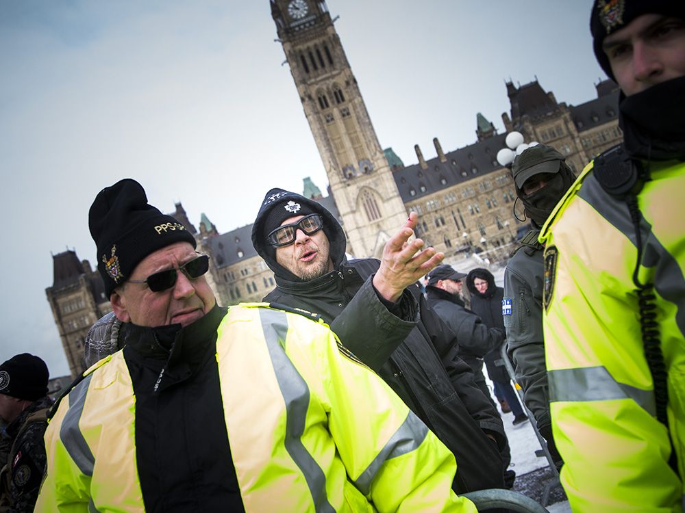 Photos: Protesters clash on Parliament Hill | Ottawa Citizen