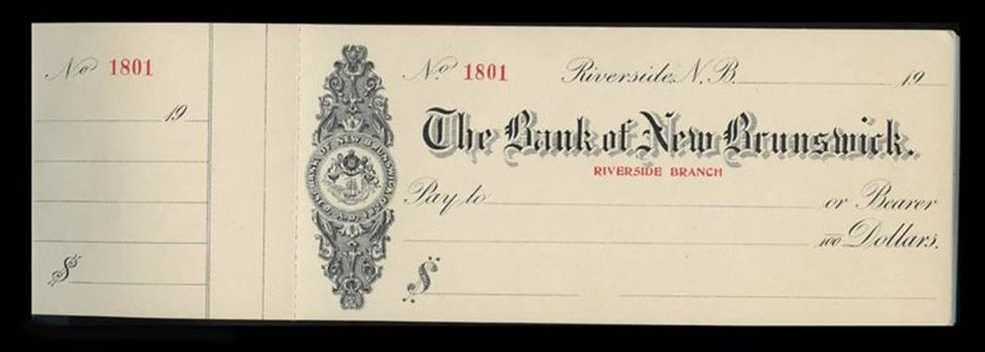 An illustrated presentation of the history of cheques in Canada ...