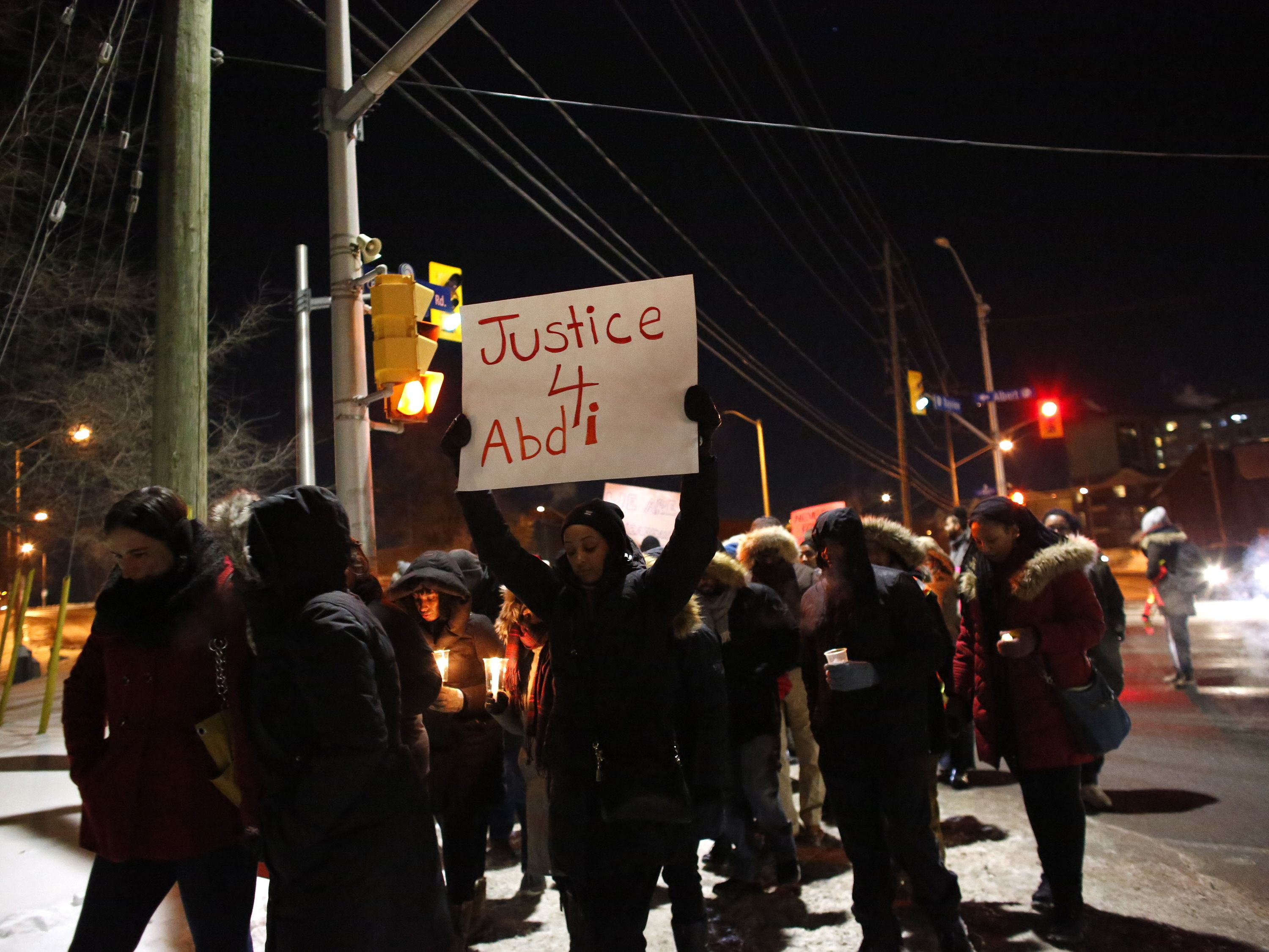 Justice for Abdirahman Abdi vigil held on eve of officer's trial ...