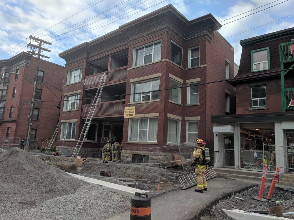 Firefighters rescue one person from balcony in Elgin Street fire ...