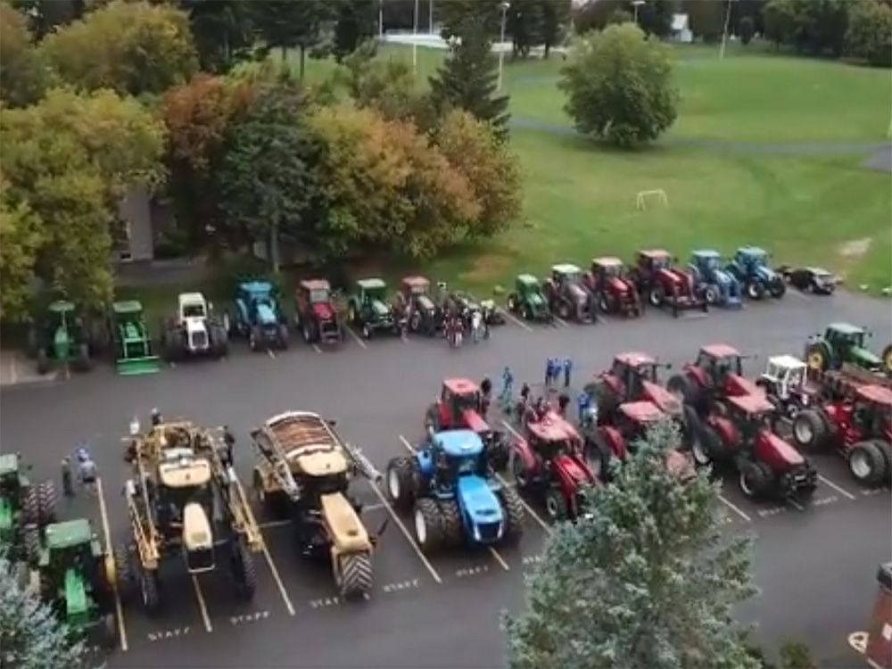 Tractors jam parking lot, as rural high school shows its pride | Ottawa ...
