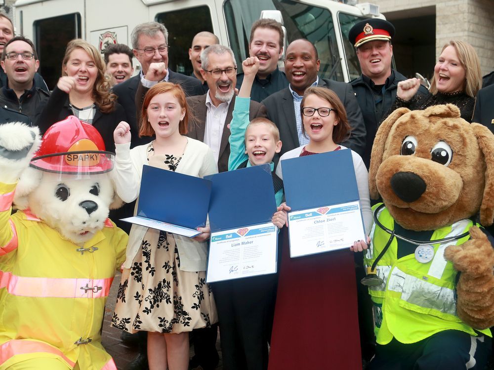 Young 911 heroes honoured for efforts in saving family members | Ottawa ...