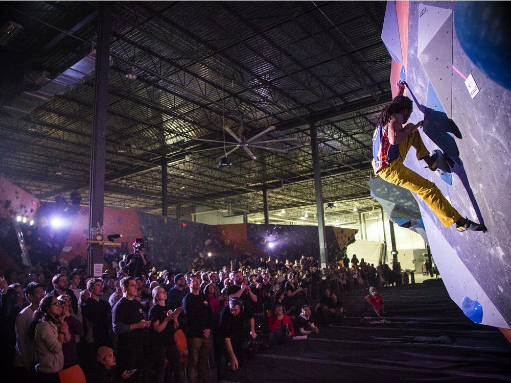 PHOTOS: Finals at the CEC Open Boulder Nationals climbing competition ...