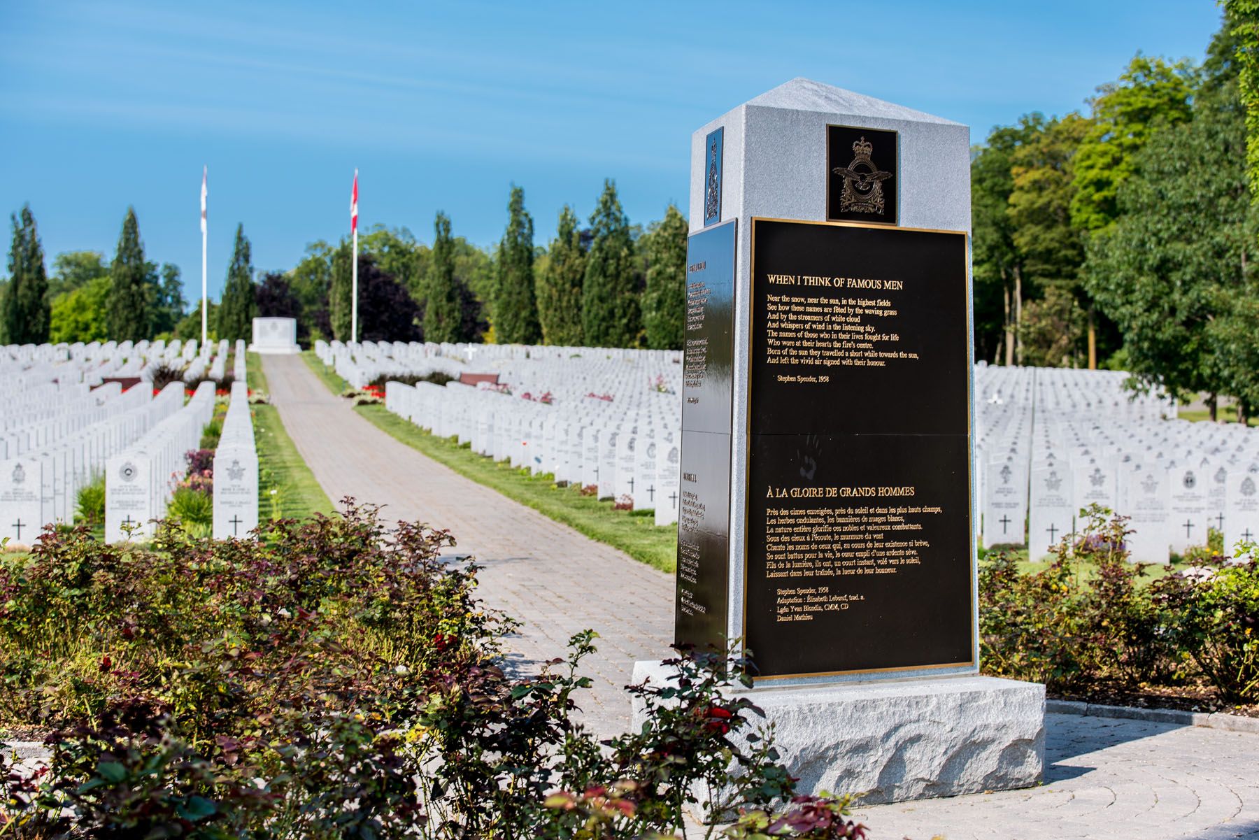 Pathways of reflection through the National Cemetery of Canada | Ottawa ...