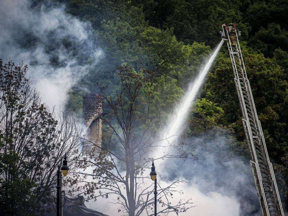 Photos: Fire at Mont Cascades main chalet on August 1, 2021 | Ottawa ...
