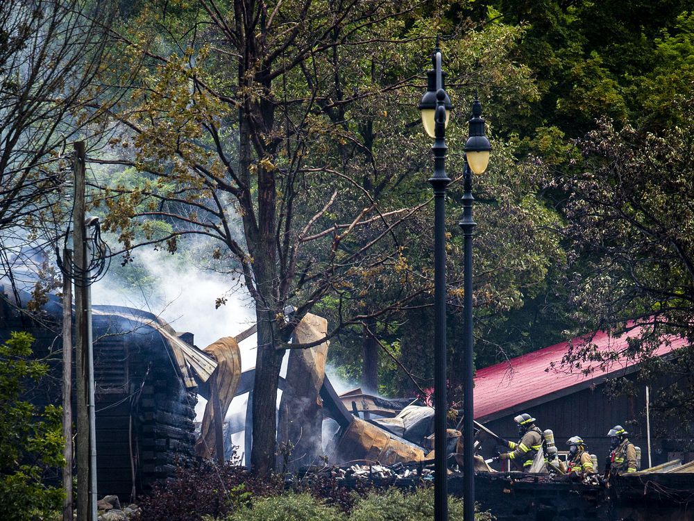 Photos: Fire at Mont Cascades main chalet on August 1, 2021 | Ottawa ...
