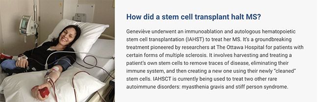 MS stem cell transplant gives priceless second chance | Ottawa Citizen