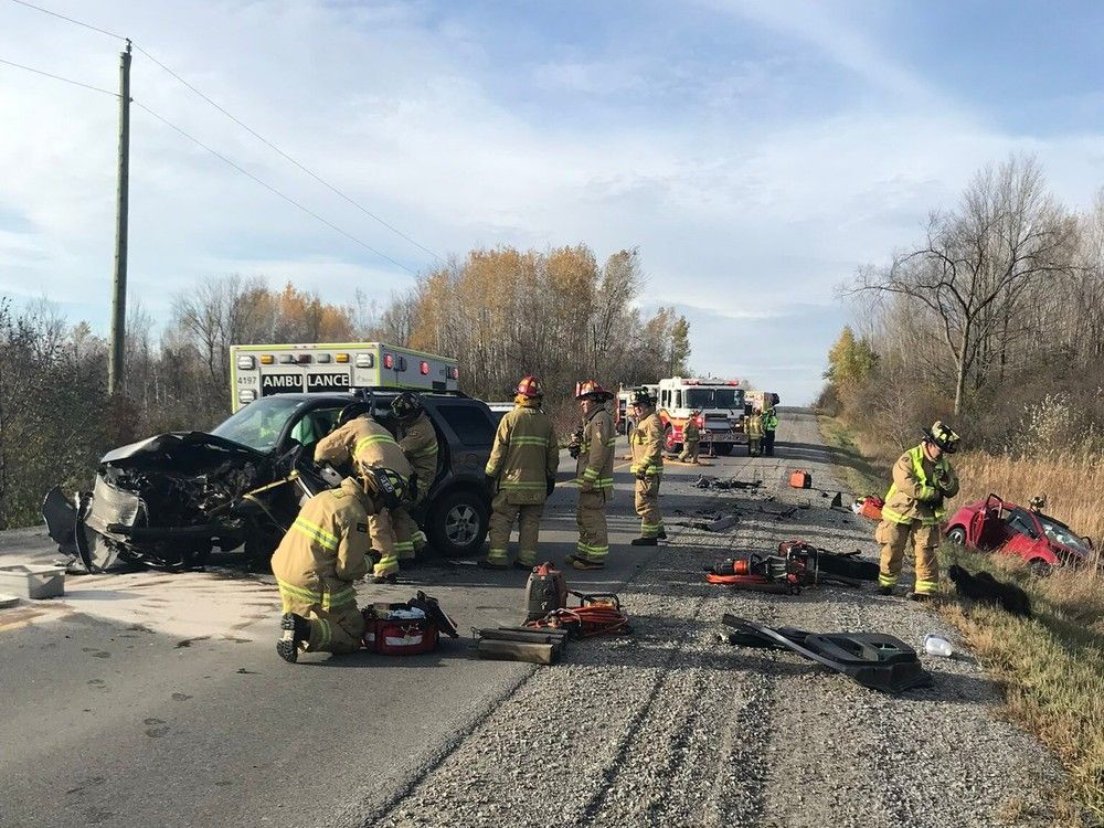Two Drivers Extricated From Vehicles After Collision On Anderson Road