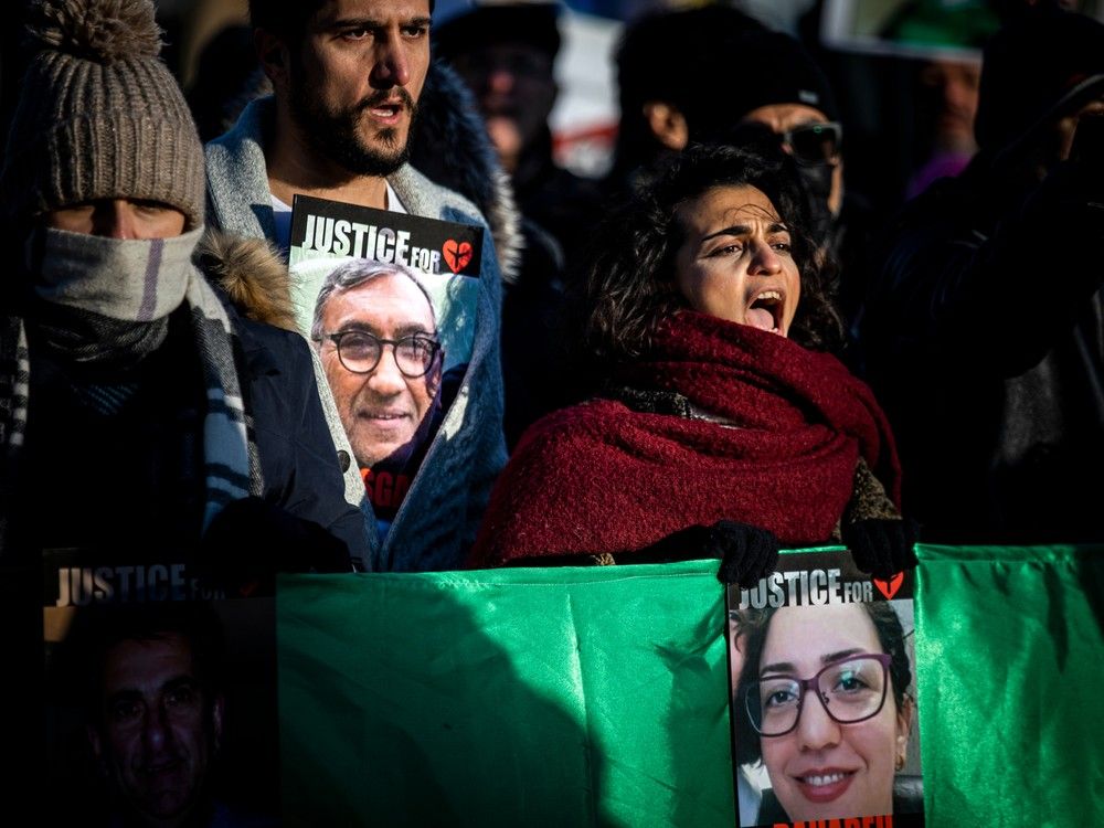 Rally held at National Gallery to remember victims of Flight PS752 ...