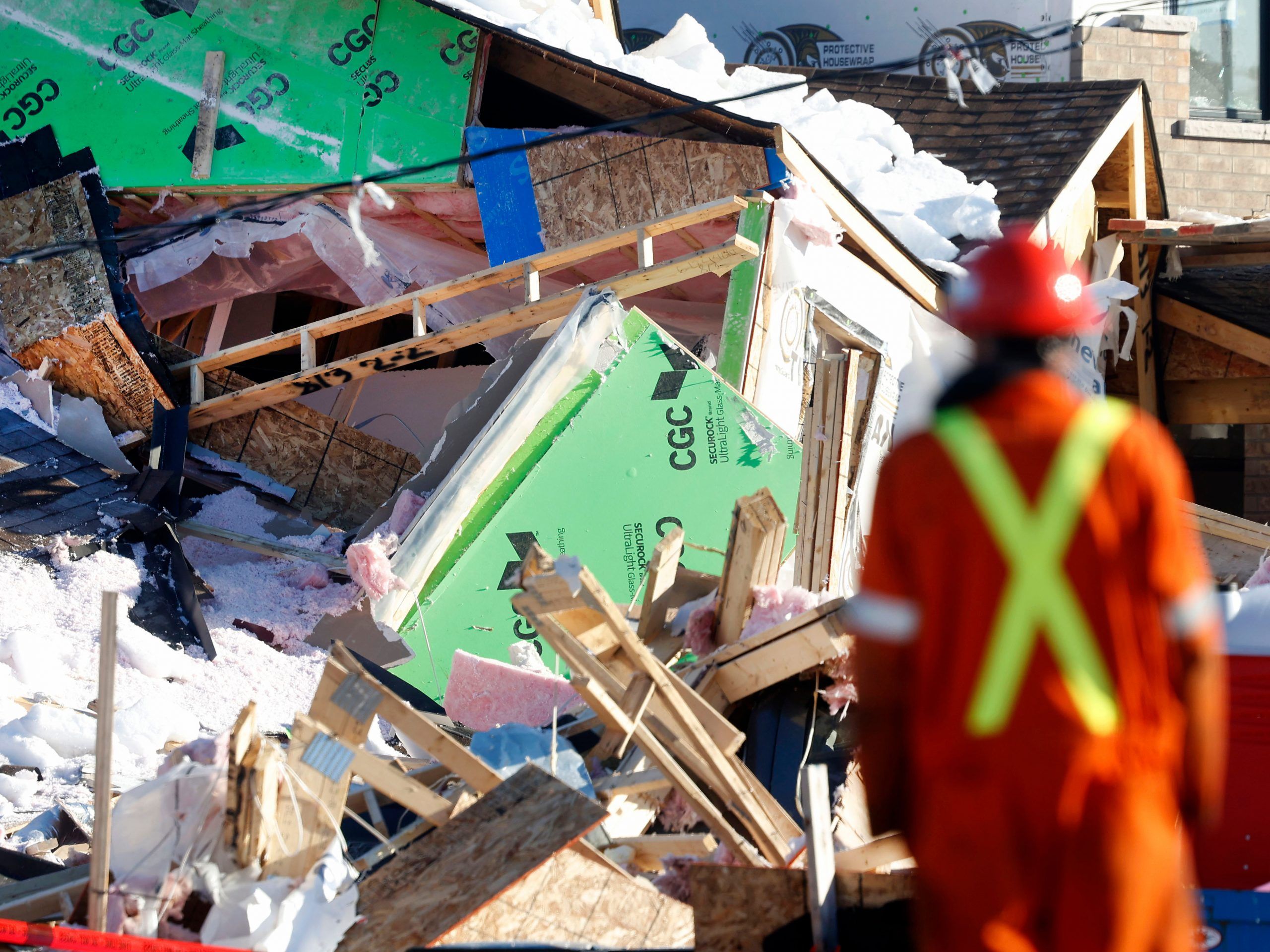 Photos: Investigation, repairs underway Tuesday after Monday morning ...