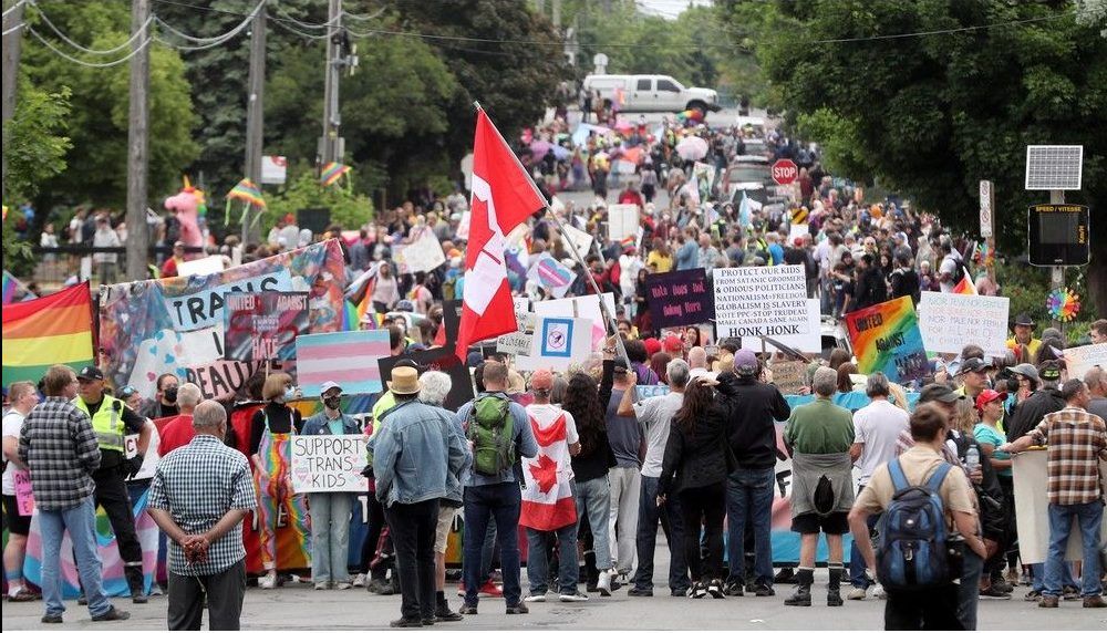 Transgender rights supporters rally against anti-'gender ideology ...