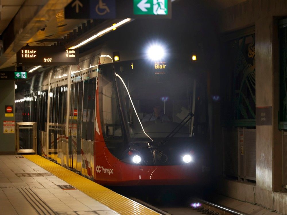 Photos: LRT Confederation Line open for business for the first time in ...