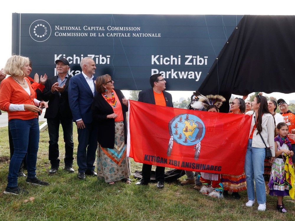 Ceremony marks renaming of Kichi Zibi Mikan Parkway | Ottawa Citizen