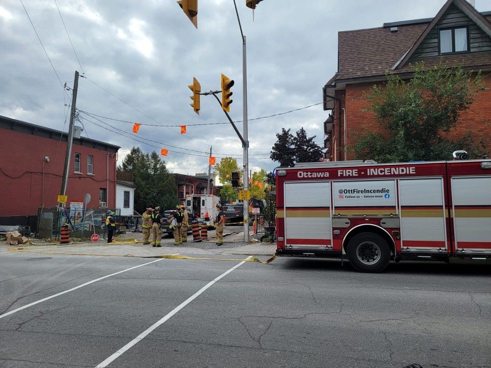 Ottawa Fire Services responds to a natural gas leak on Elm Street ...