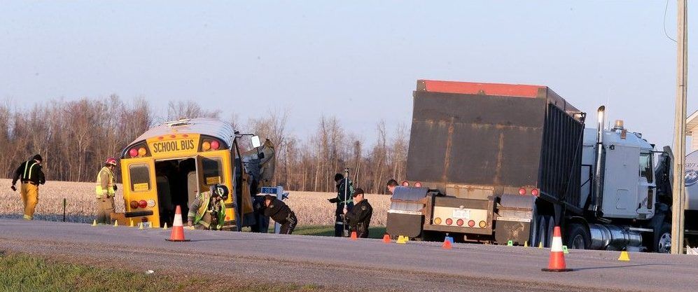 Six children taken to CHEO after school bus collides with truck ...