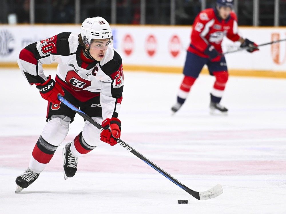 67's Luca Pinelli eyes goals including spot on Canadian roster | Ottawa ...