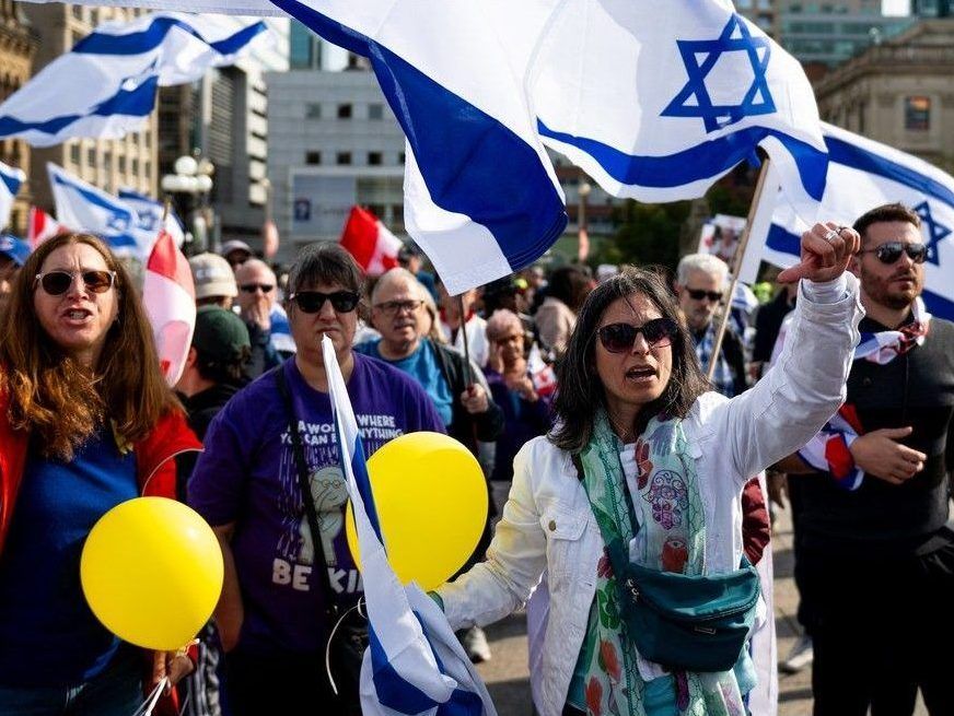 Hundreds of pro-Israel protesters march in Ottawa | Ottawa Citizen