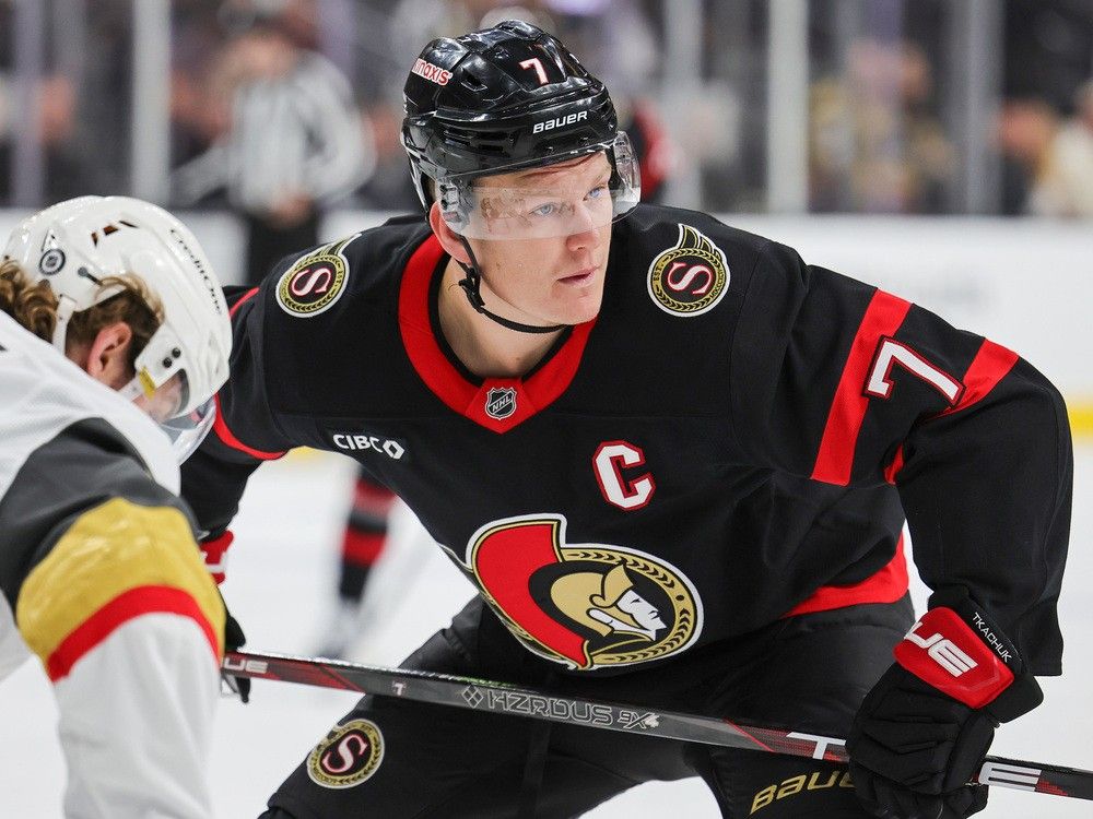 Senators coach Travis Green comes to the defence of Brady Tkachuk ...