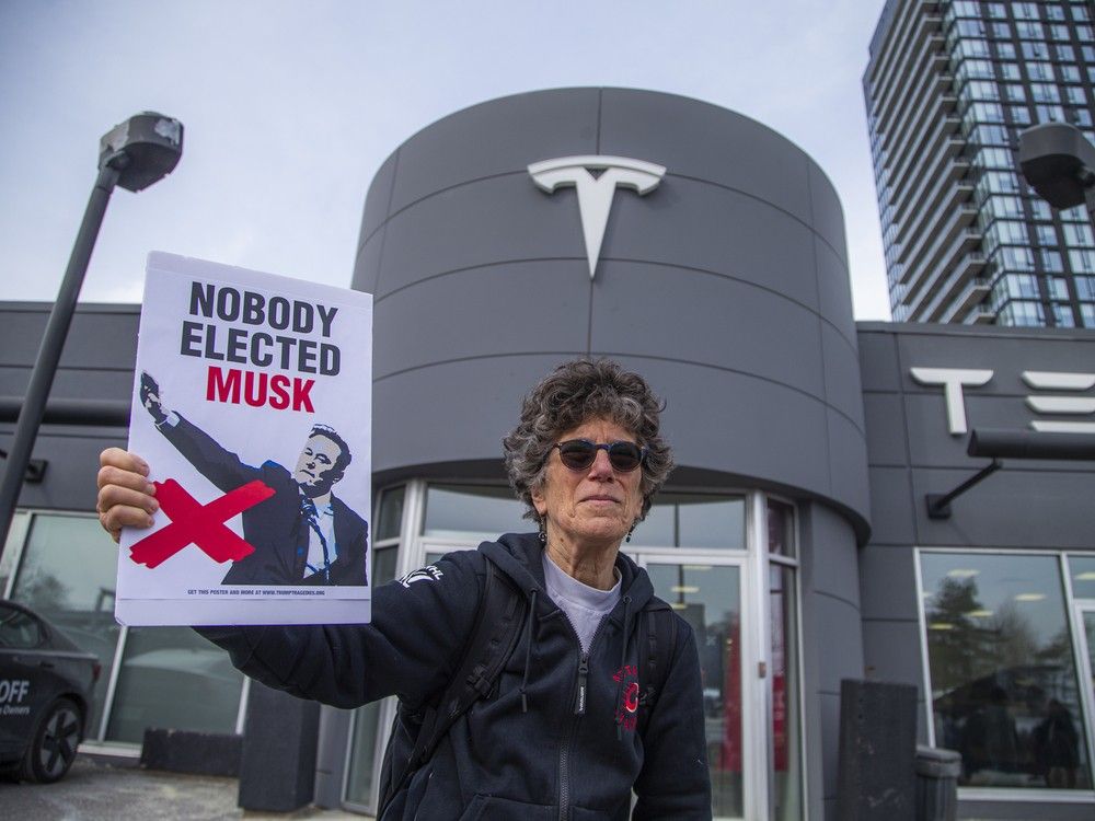 Tesla protest movement comes to Canada | Ottawa Citizen