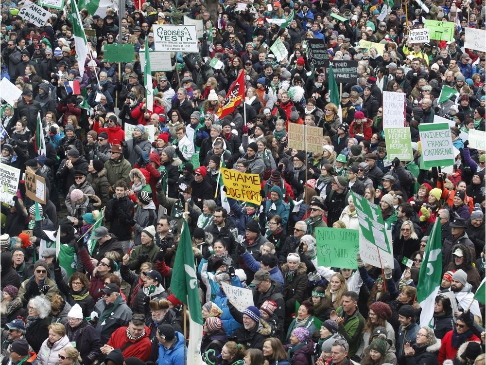 French-language rights rally in Ottawa draws thousands | Ottawa Sun