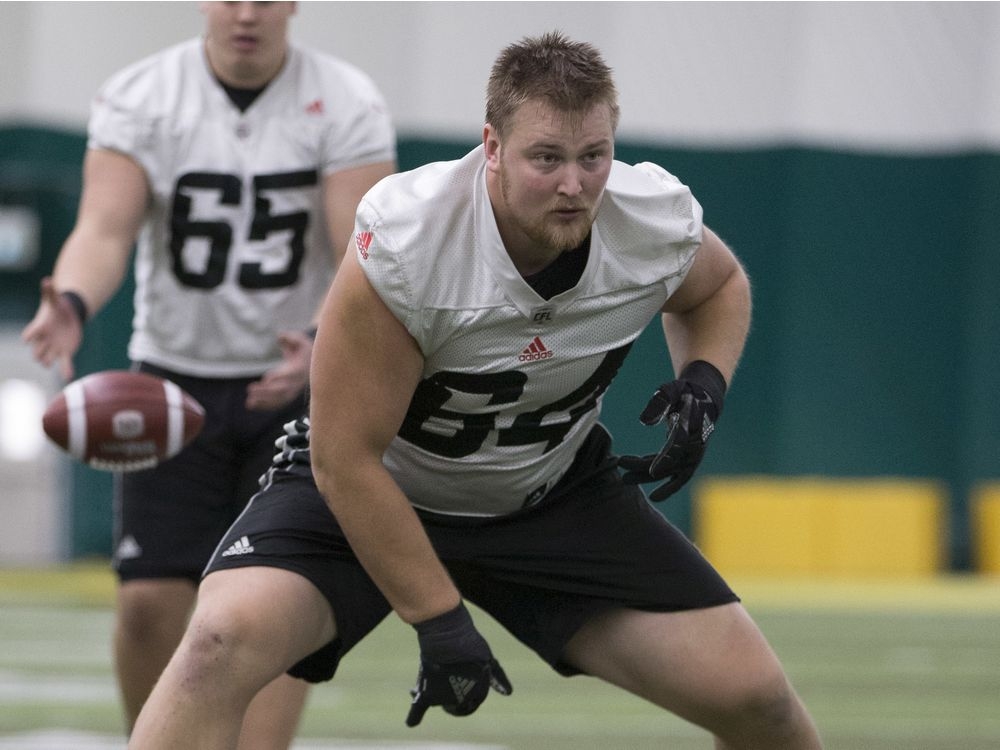 New contract for Redblacks offensive lineman Evan Johnson takes him ...