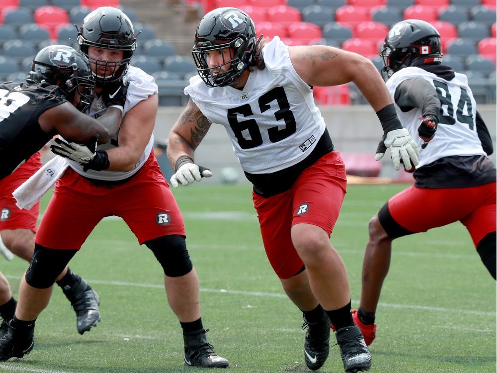A BIG HITTER: Ottawa Redblacks offensive lineman Tyler Catalina can ...